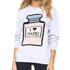 i heart paris sweatshirt — bows & sequins