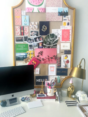 How to Style an Inspirational Memo Board — bows & sequins