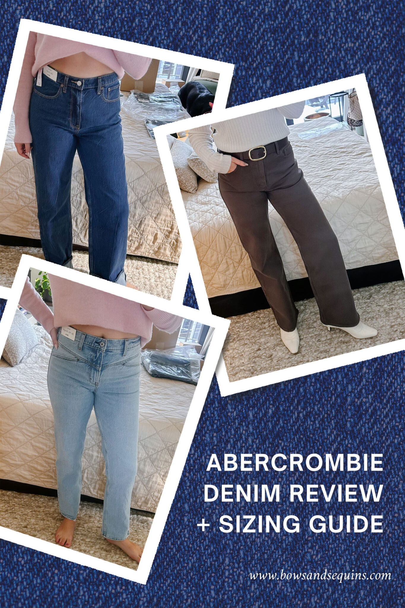 Abercrombie Jeans Sizing Guide — bows & sequins